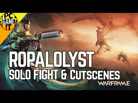WARFRAME - Jovian Concord - Ropalolyst Solo Boss Fight & Cutscenes [1080p HD]
