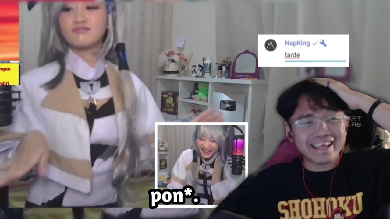 momen bang AL dateng Lagi ke live tante ghiska yang cosplay zeta, jadi ...