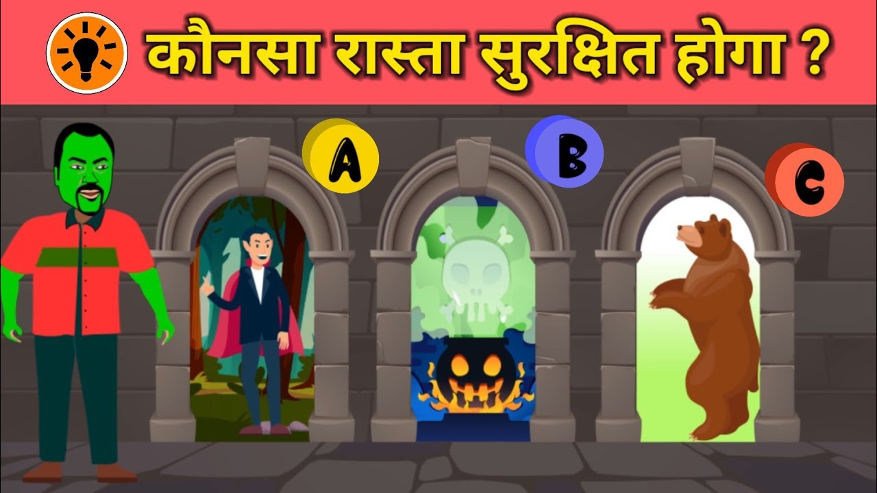 3 Door Riddle, Which door is Safe?, 6 Riddles That will Tease your ...
