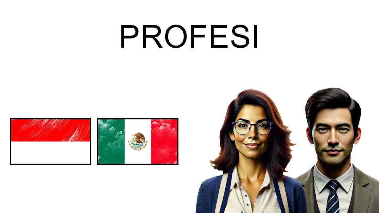🇮🇩 🇲🇽 Pelajari bahasa SPANYOL MEKSIKO dengan mudah | Profesi | Kosa ...
