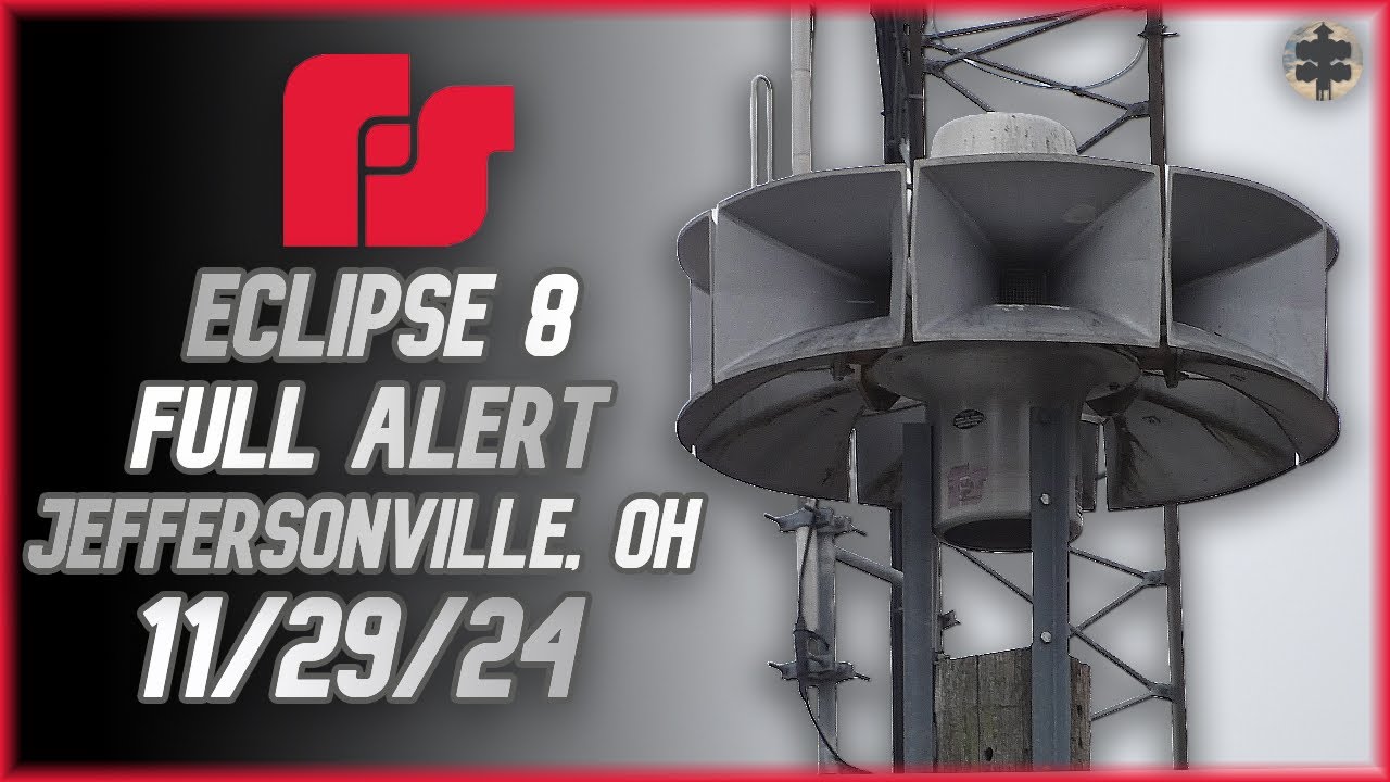 FS Eclipse 8 Siren Test | Full Alert | Jeffersonville, OH - YouTube