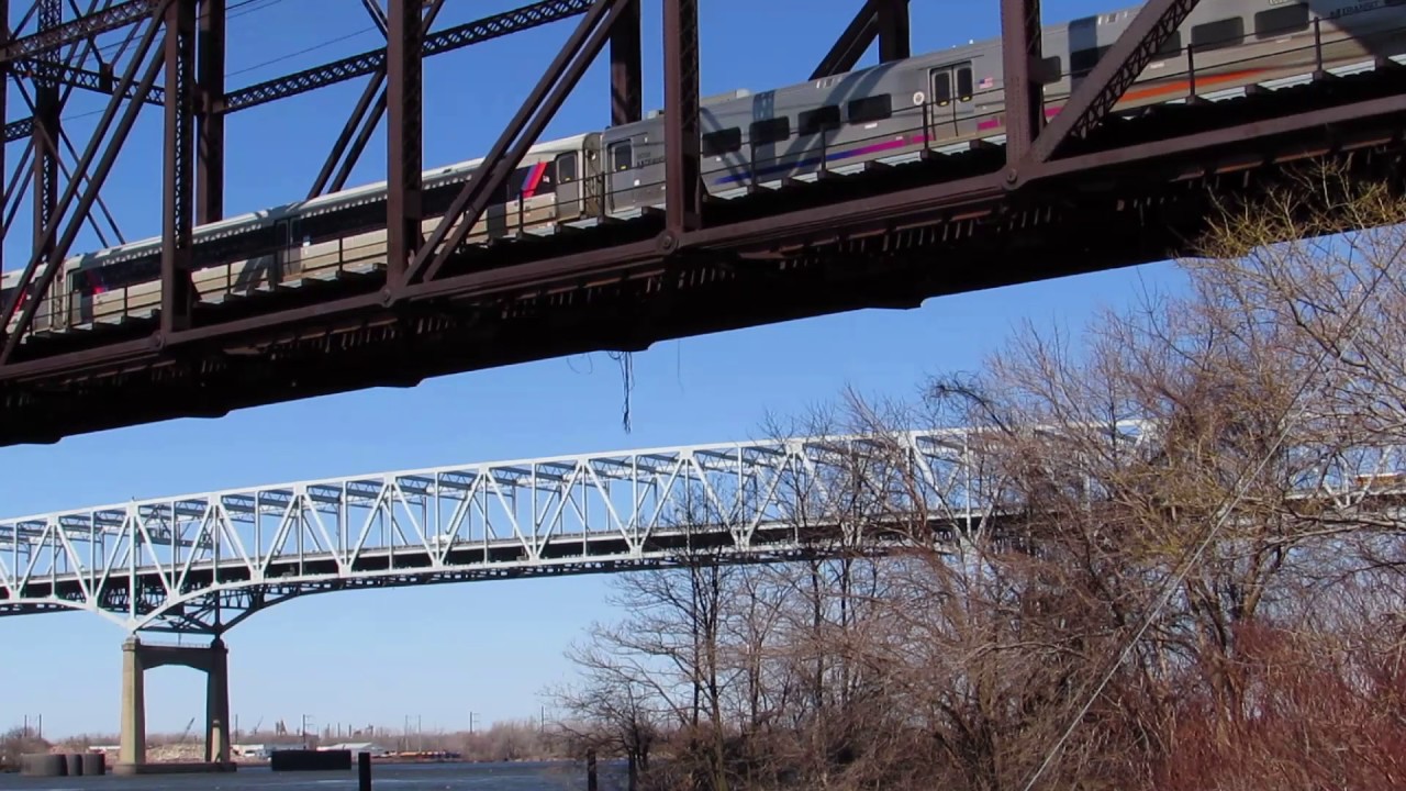 NJ Transit, March 2017; Delair Bridge; Pennsauken, New Jersey - YouTube