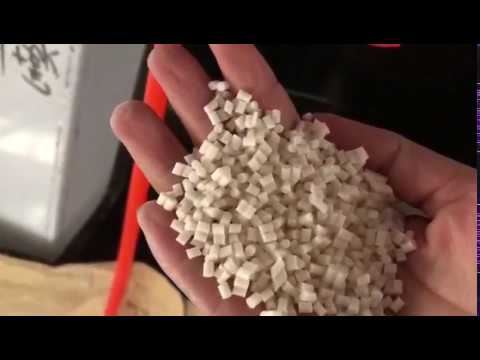 Corn Starch Biodegradable Plastic Pellet Making Machine - YouTube