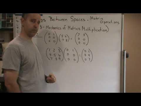 Linear Algebra Maps Between Spaces Matrix Operations Mechanics of ...