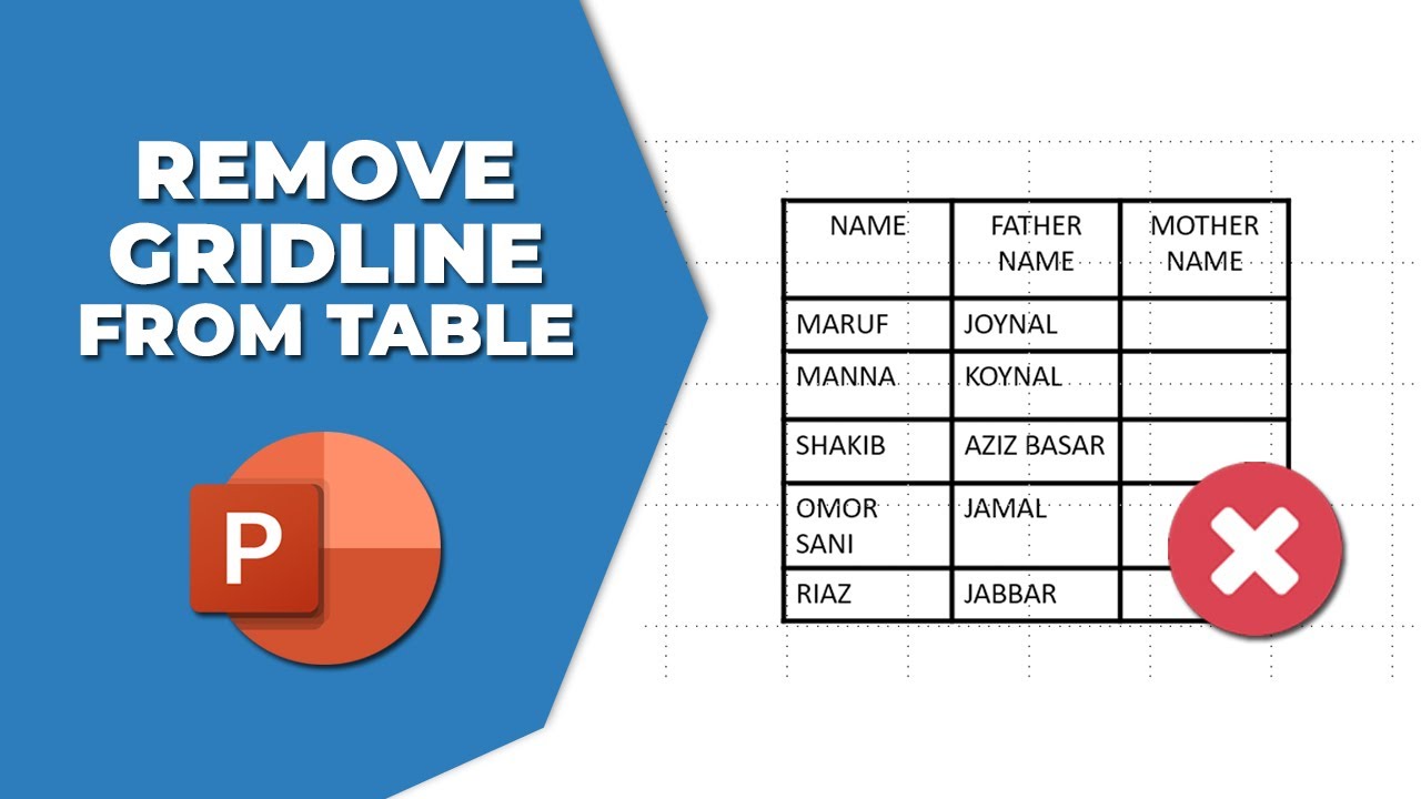 How To Remove Gridlines From A Table In PowerPoint YouTube How To Remove Gridlines From A Table In PowerPoint YouTube