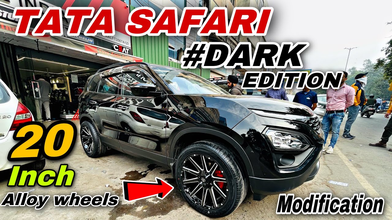 Tata की Black माफिया 🔥 | Safari with 20 inch Alloy Wheel's - YouTube