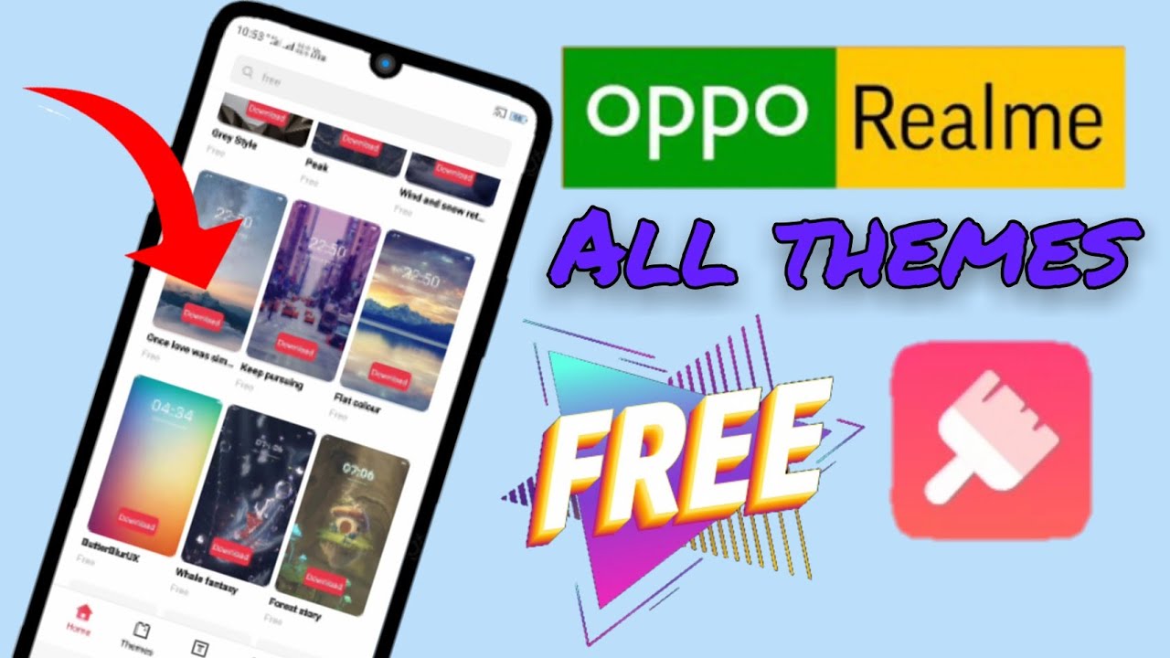 How to download free themes in oppo theme store and redmi Mi Vivo - YouTube