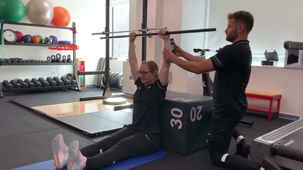 Shoulder to wall test - YouTube