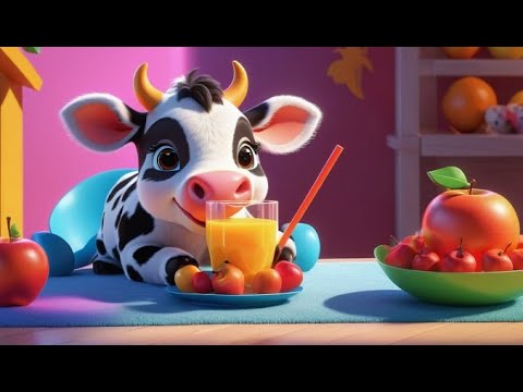 What’s for Breakfast, Baby Moo | Food Song for Kids | Nursery Rhymes ...