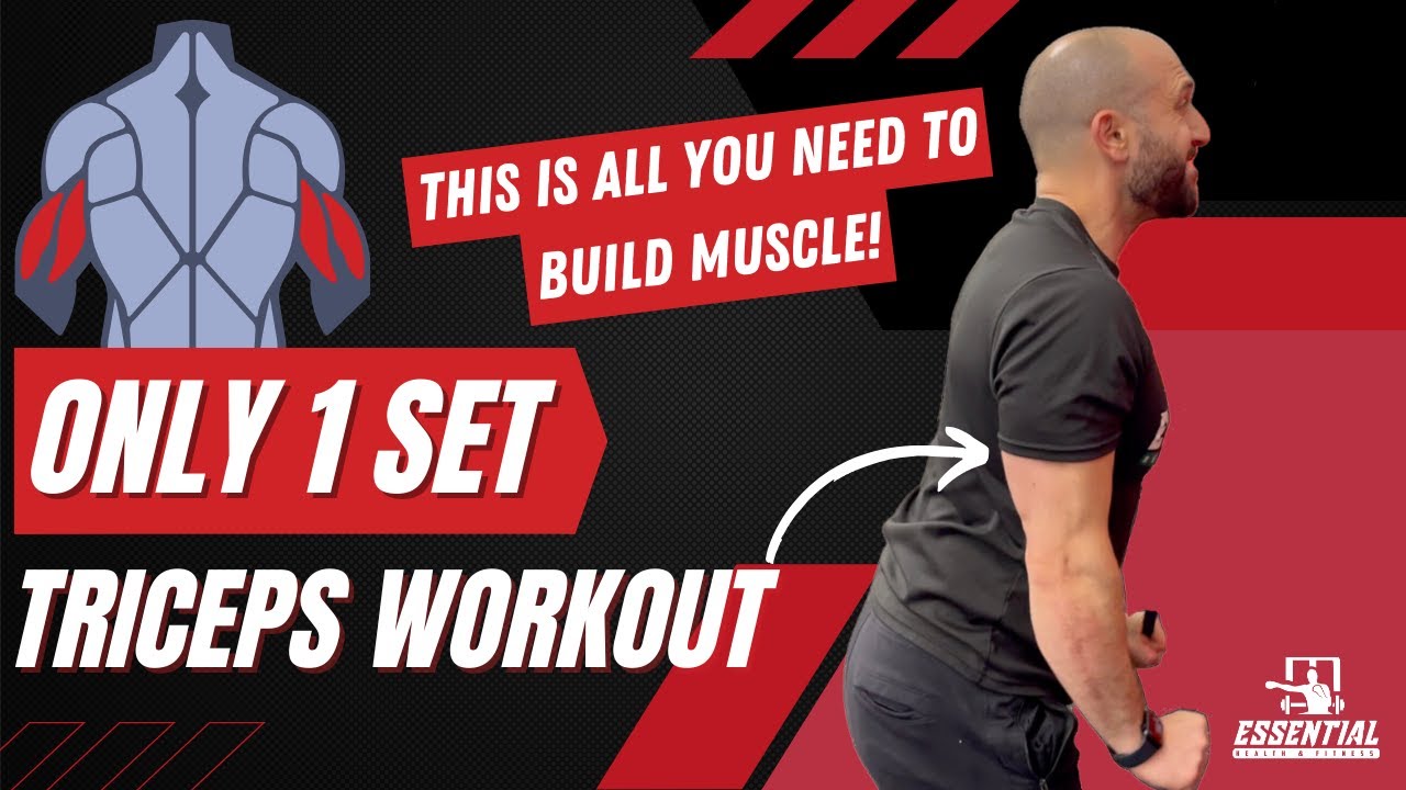 ONLY 1 SET Triceps Workout (THIS IS ALL YOU NEED TO BUILD MUSCLE ...