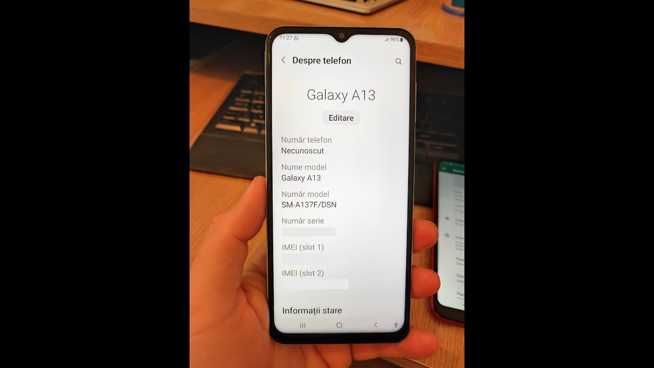 Samsung Galaxy A13 - Prima pornire + Setare telefon si aplicatii - YouTube