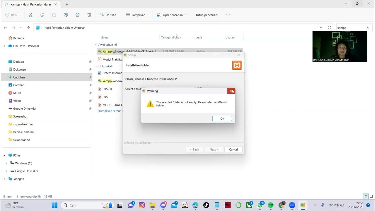 tatacara installasi 1 DBMS (mysql) - YouTube