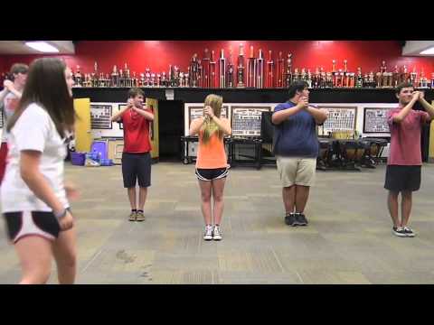 EHS Marching Basics: Dress Left - YouTube