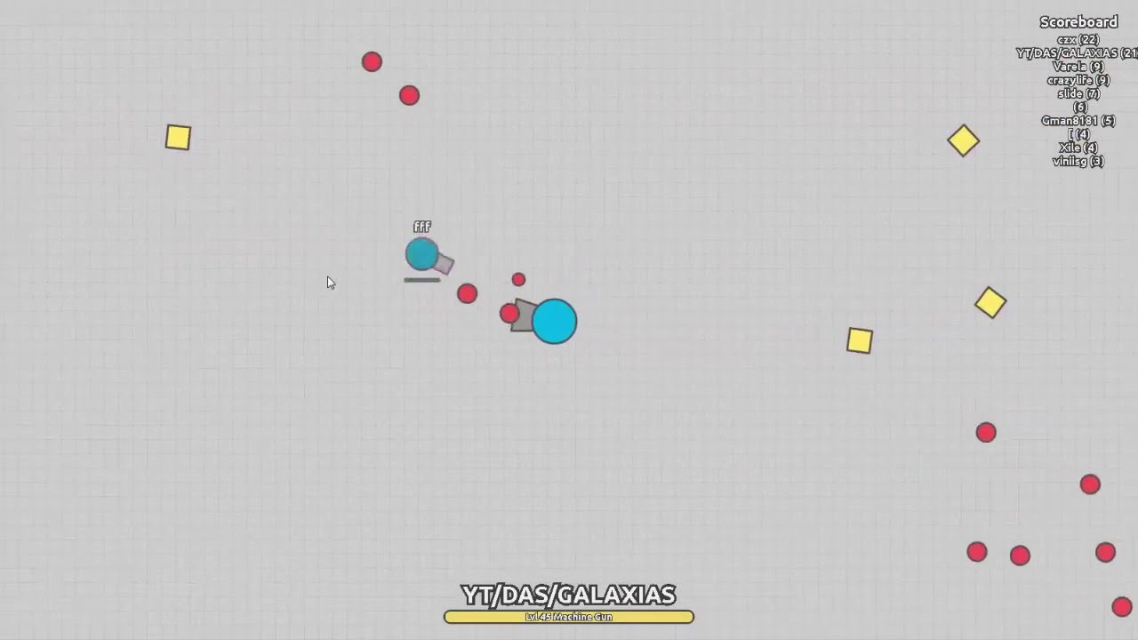 MACHINE GUN 55KILLS!!! DIEP.IO - YouTube
