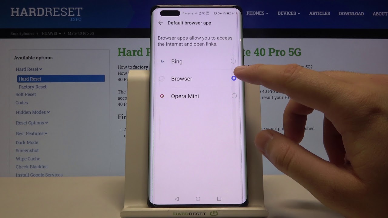 How to Change Default Apps in HUAWEI Mate 40 Pro - Manage Default Apps ...