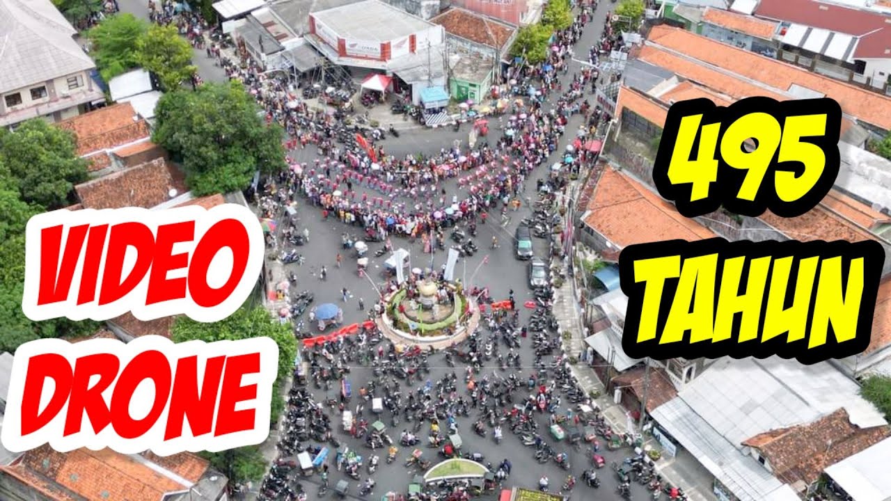 KARNAVAL HARI JADI INDRAMAYU KE 495 TAHUN (View Drone) - YouTube