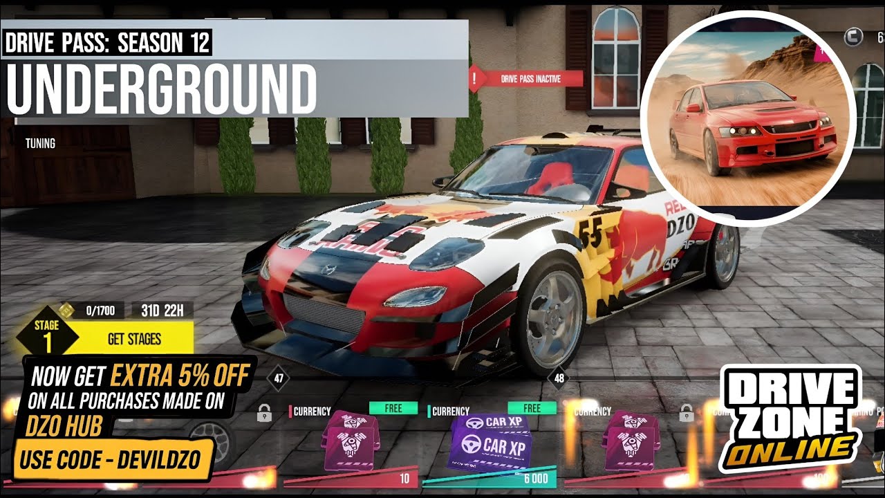 Drive Zone Online: New Drive Pass Season 12 | Underground & New Car ...