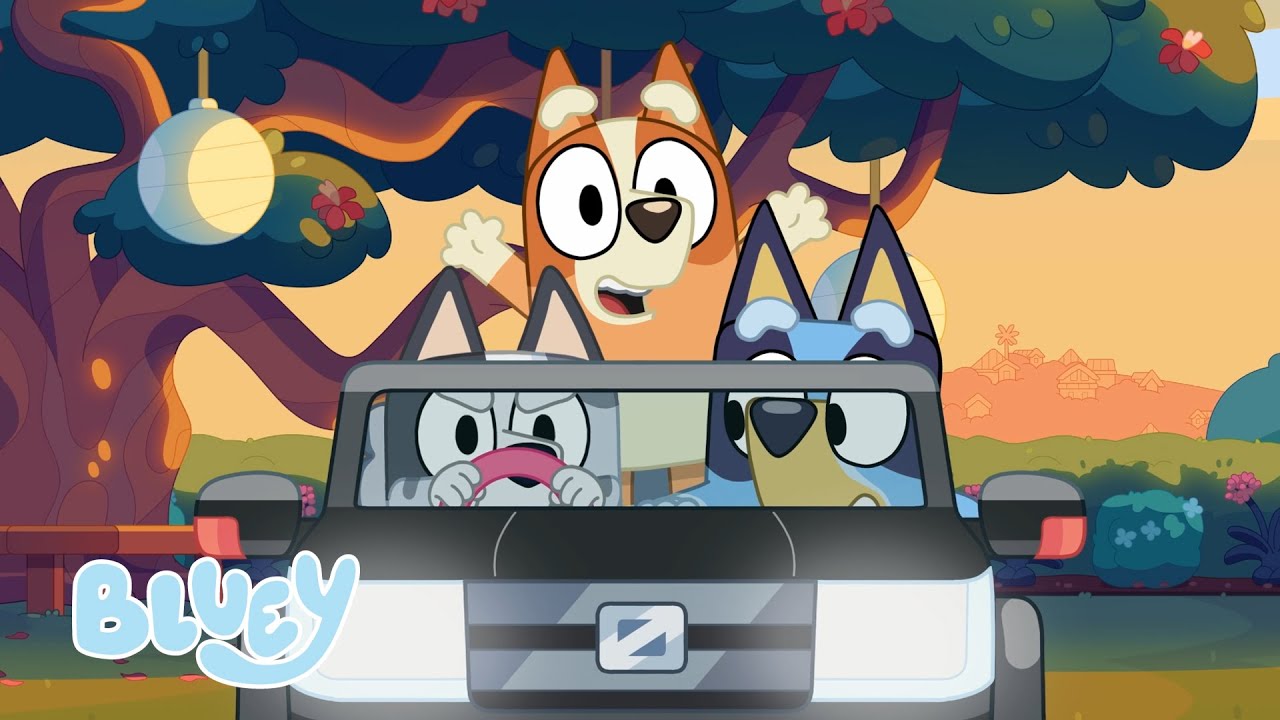 Un Giro Nella Nuova Auto di Muffin! 🚗 🍕 | Giochi di Auto con Bluey ...