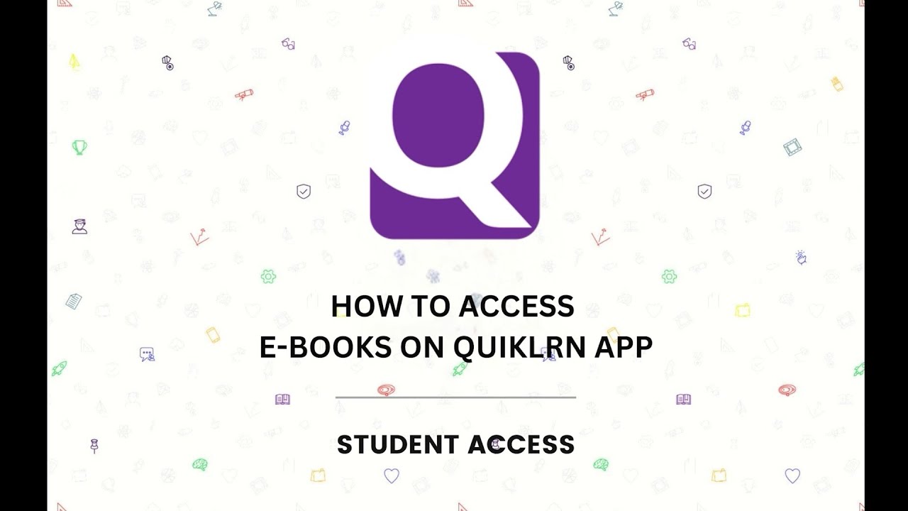 How to access E-Books on Quiklrn App - YouTube