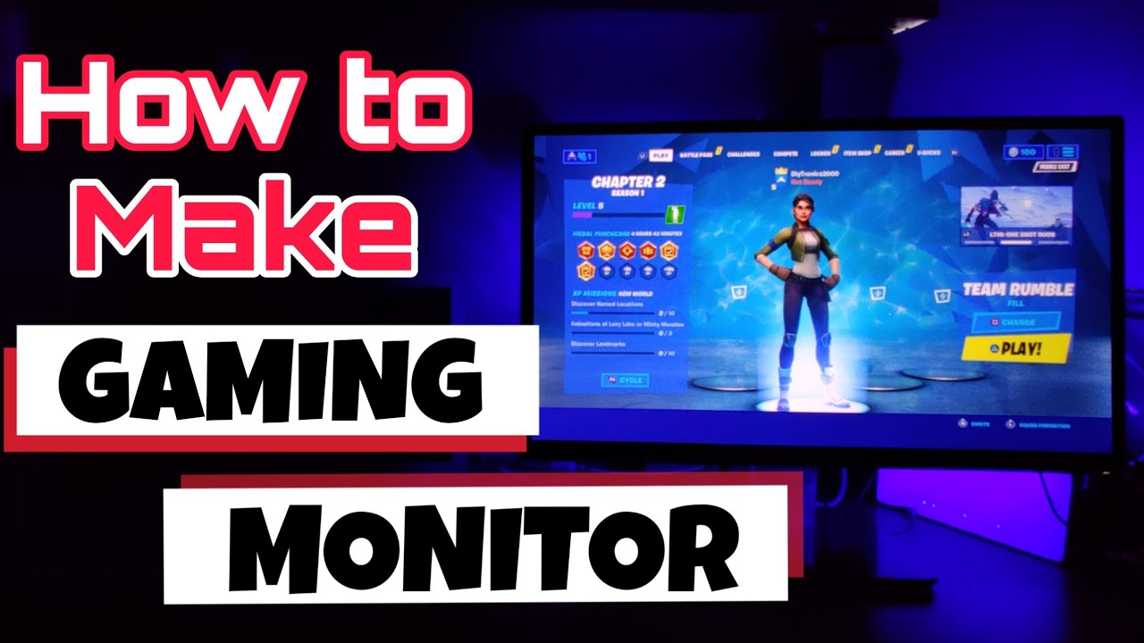 How to Change your Normal PC Monitor into Gaming PC Monitor - YouTube