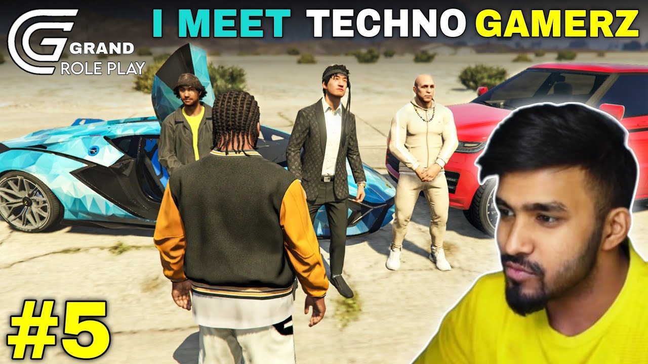 I MEET WITH TECHNO GAMERZ @TechnoGamerzOfficial | GTA 5 GRAND RP ...