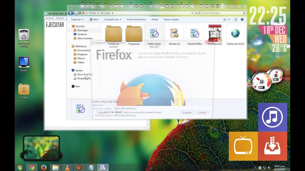Como descargar e instalar Mozila Firefox 2014 - YouTube