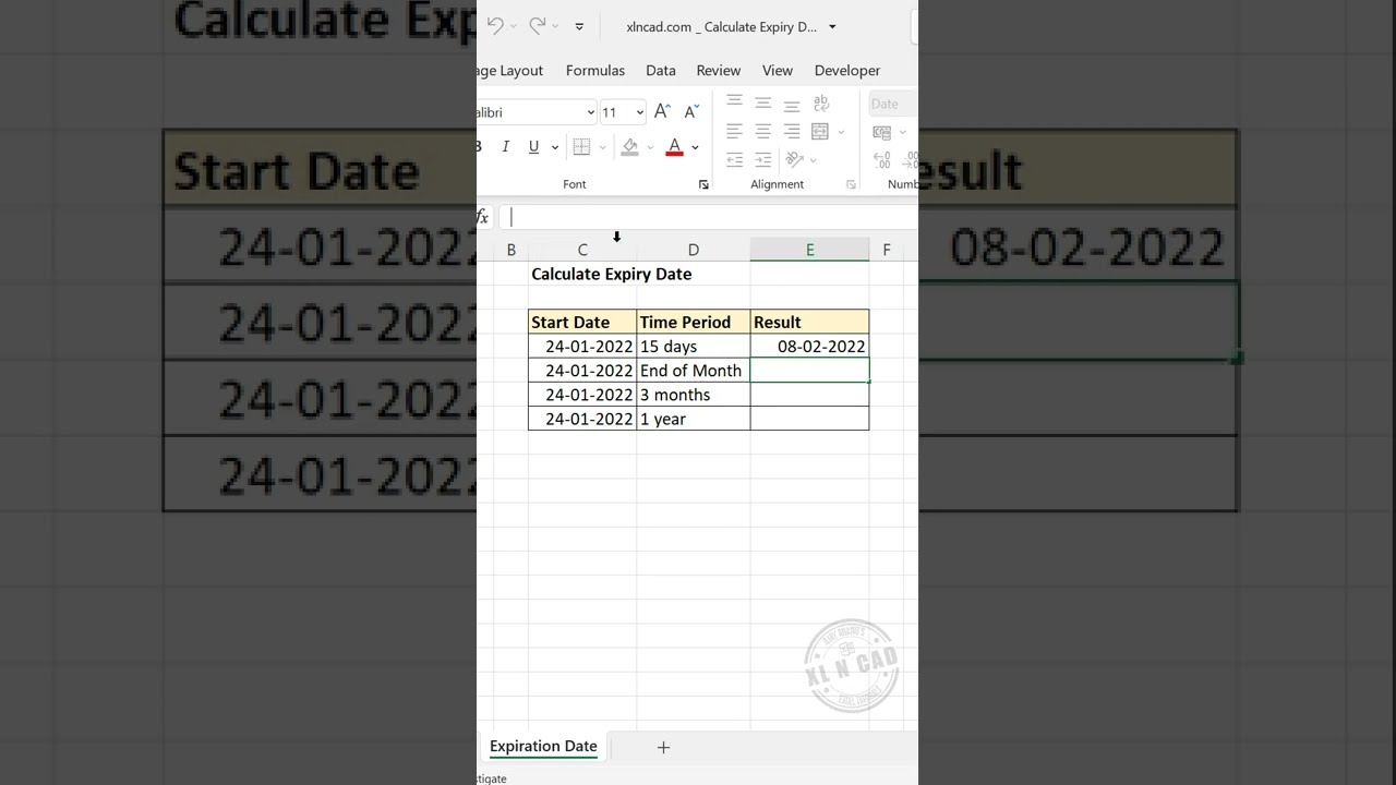 Calculate Expiry Date In Excel YouTube Calculate Expiry Date In Excel YouTube
