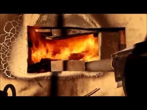 Melting Scrap copper with a wood fire. - YouTube