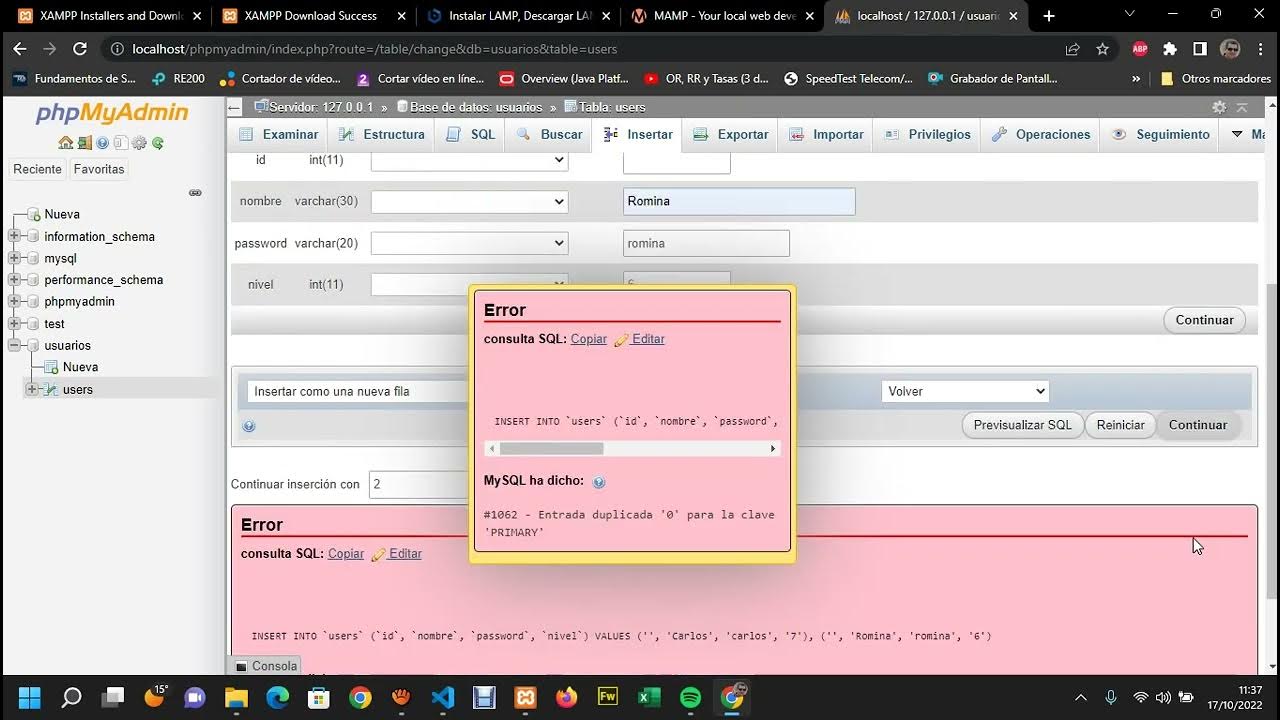 SQL - Base de Datos con PHPMyAdmin - 1 de 2 - YouTube