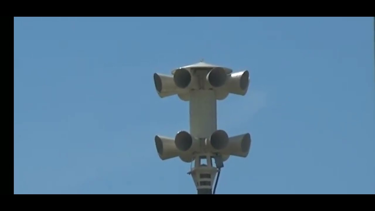 sentry siren short alert test system - YouTube