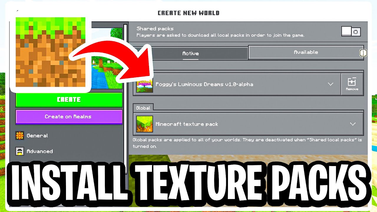 How To Get Texture Packs For Minecraft Bedrock - Fastest Guide - YouTube