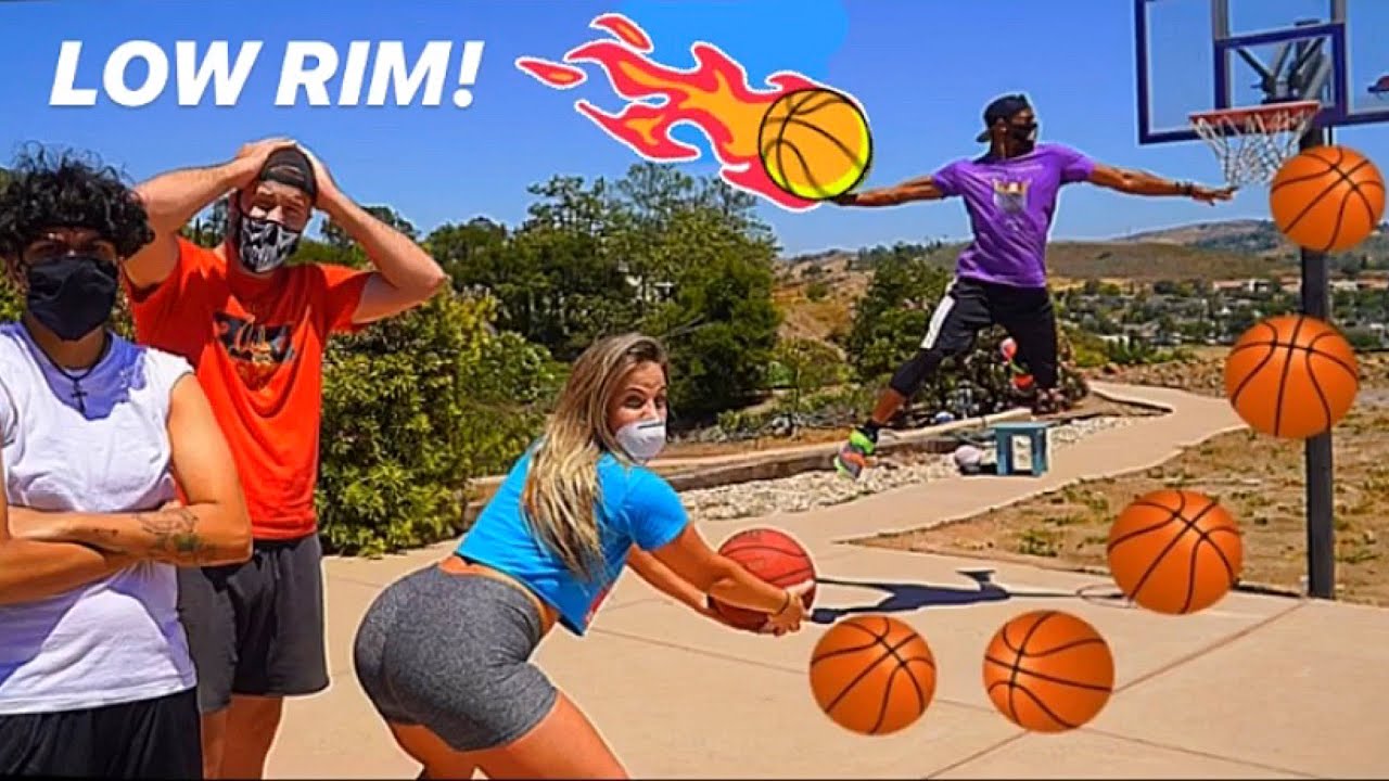 LOW RIM TRICK SHOT KNOCKOUT!! - YouTube