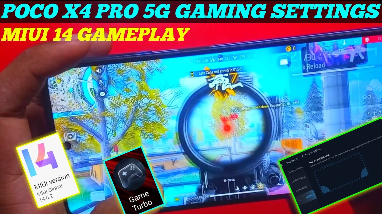 Poco x4 pro 5g Freefire Handcam gaming test, Max Dpi Setting ...