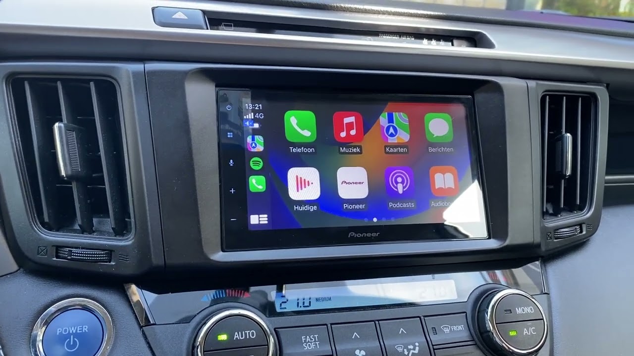 Toyota RAV4 ge-update multimedia 2din radio Apple Carplay Auto android ...