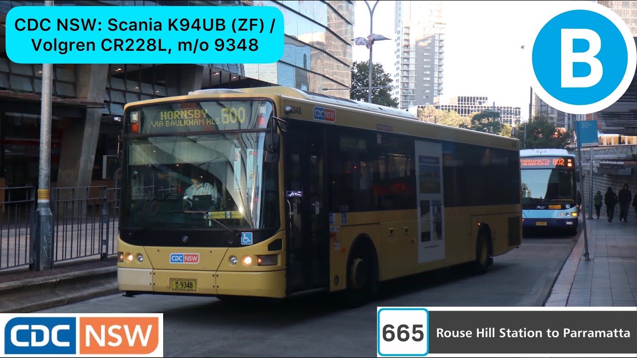 CDC NSW: Scania K94UB (ZF) / Volgren CR228L, m/o 9348 - YouTube