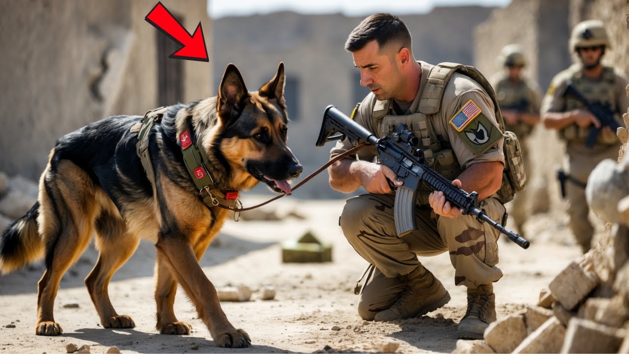 Las acciones heroicas del perro militar salvan la vida de los soldados ...