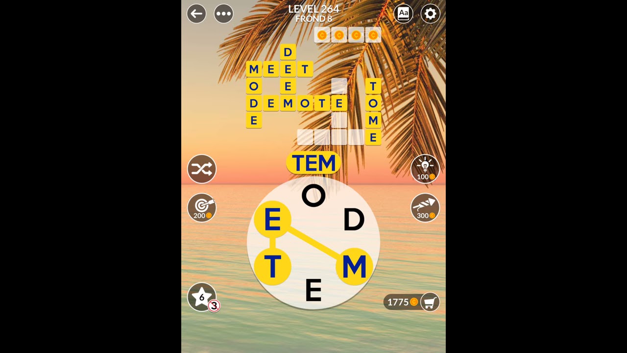 Wordscapes Level 264 Answers - YouTube