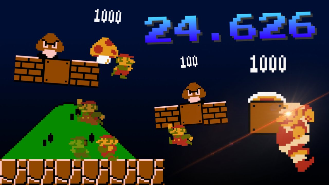 Super Mario Bros. 1-1 as Fire Mario in 24.626 *FWR* - YouTube