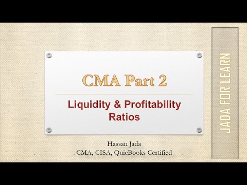 CMA Part 2 Liquidity & Profitability Ratios - YouTube