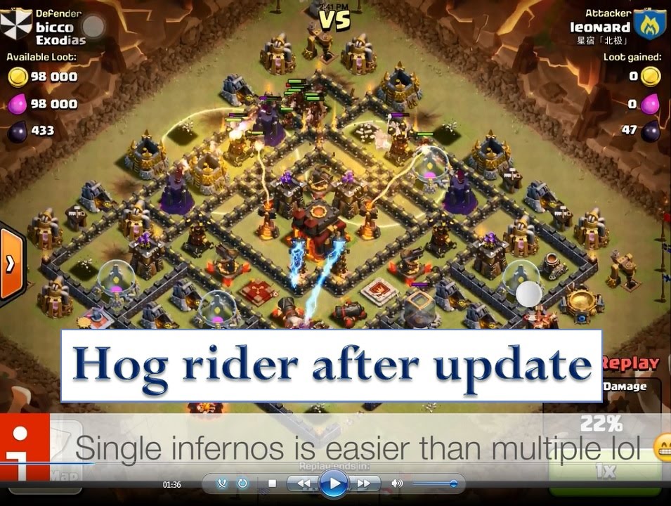 Hog rider attack strategy town hall 10 episode 4 - YouTube