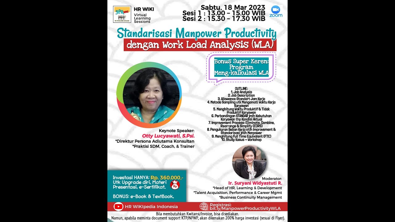 Standarisasi Manpower Productivity dengan Work Load Analysis (WLA ...