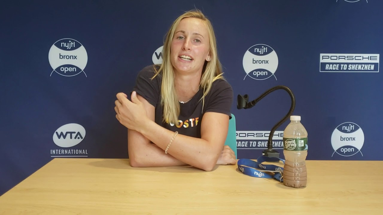 Jil Teichmann interview after qualifying for the main draw at the Bronx ...