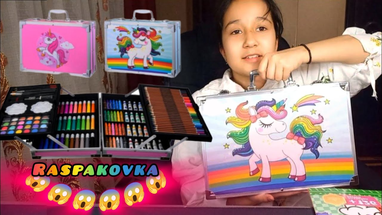 Rasim chizgani chamadonlik Rangli qalamlar to'plami markerlar bo'yoqlar ...