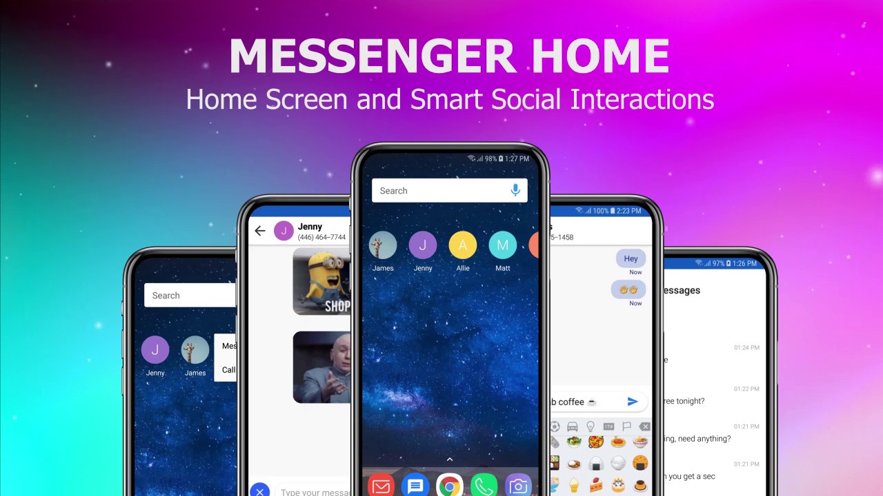 Messenger Home - Social Interaction App - YouTube