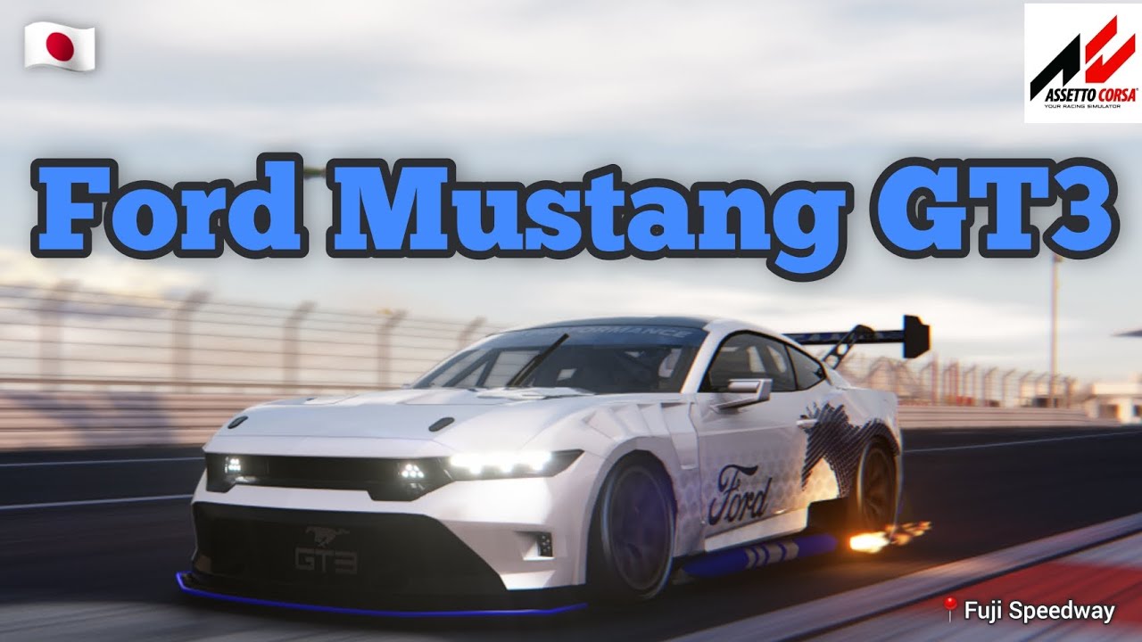 Ford Mustang GT3 Shakedown | Fuji Speedway | Assetto Corsa [4K] - YouTube