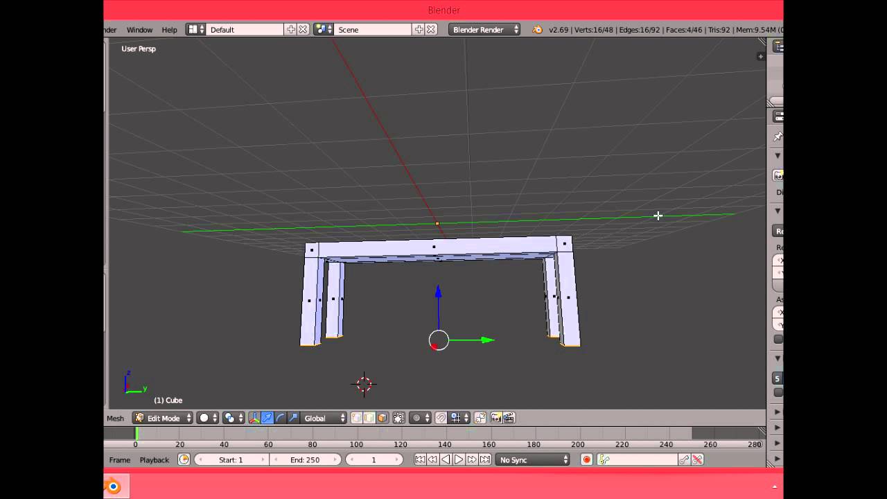 Blender 3D tutorial - BENCH - YouTube