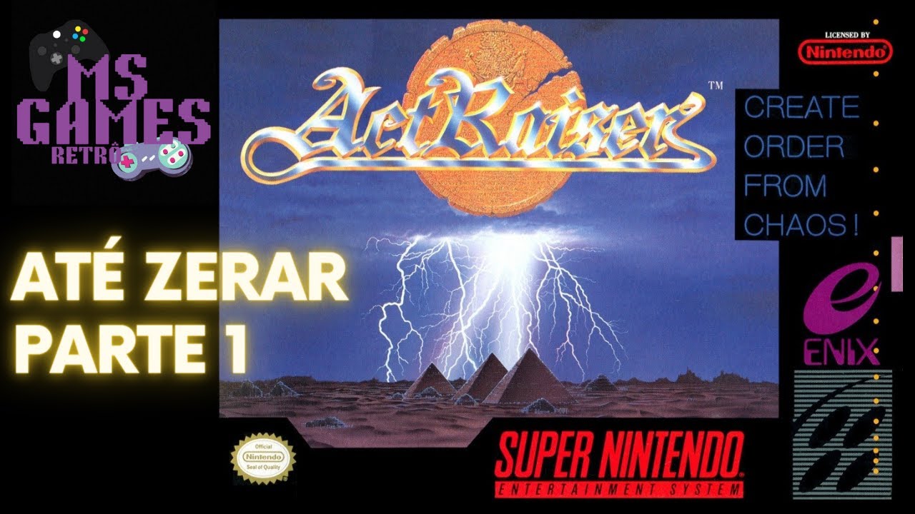 INÍCIO DE GAMEPLAY - ACTRAISER - SUPER NINTENDO - GAMEPLAY - ATÉ ZERAR ...