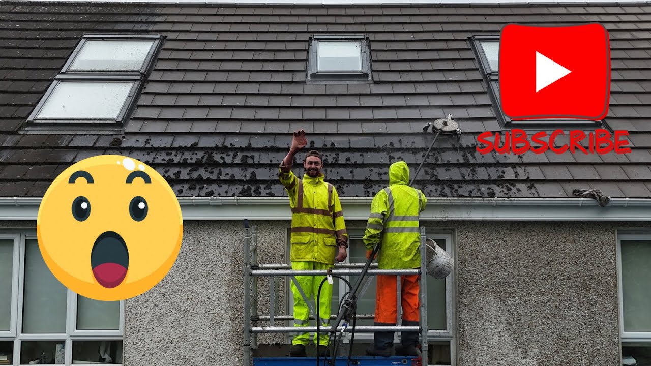 Satisfying Roof Cleaning Transformation – Watch Years of Dirt and Moss ...