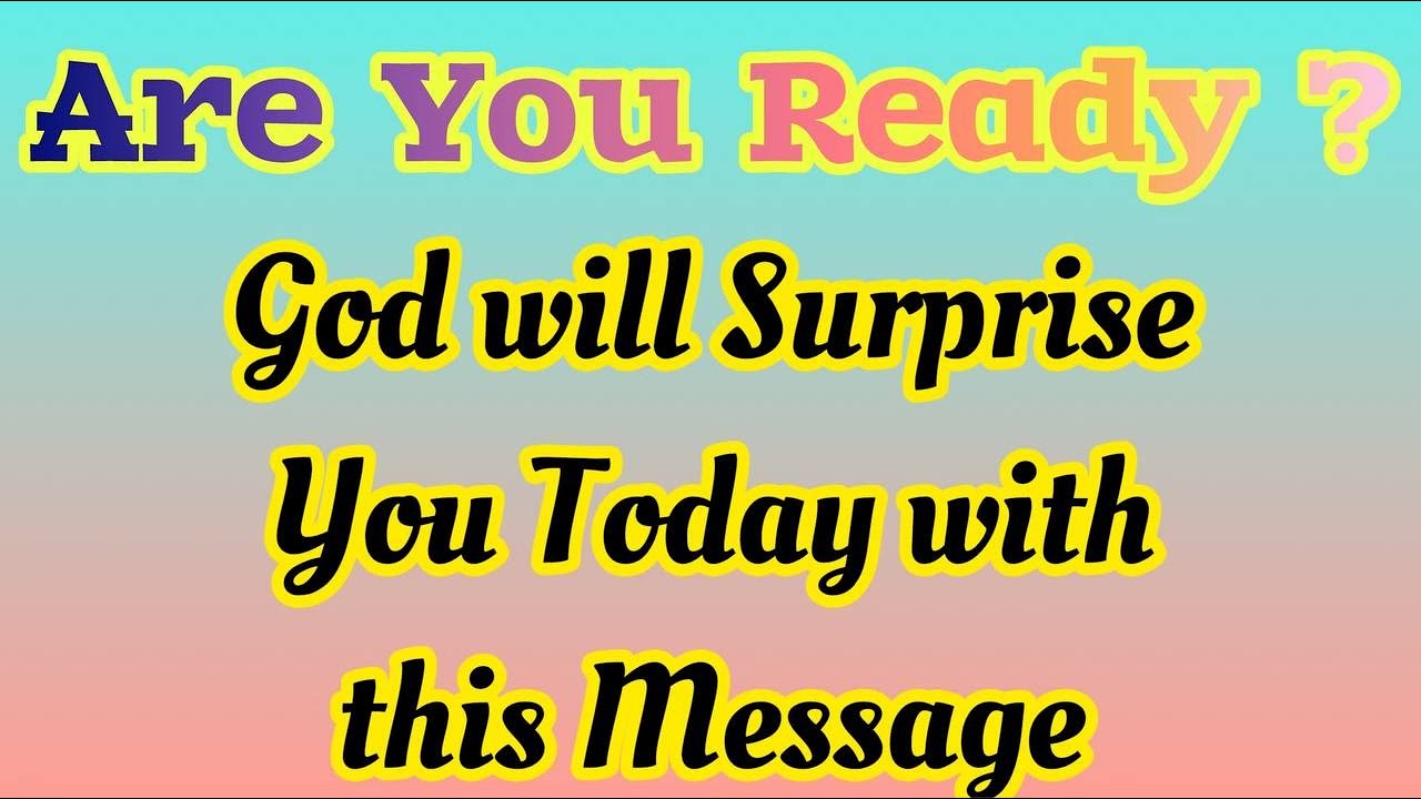 📩God's Messages: Surprise Message for You ️ Today’s Message 🌈 - YouTube