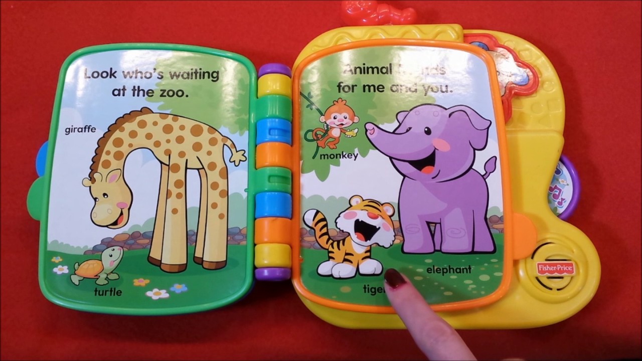 2010 Fisher Price Puppy's Animal Friends toy musical book - YouTube